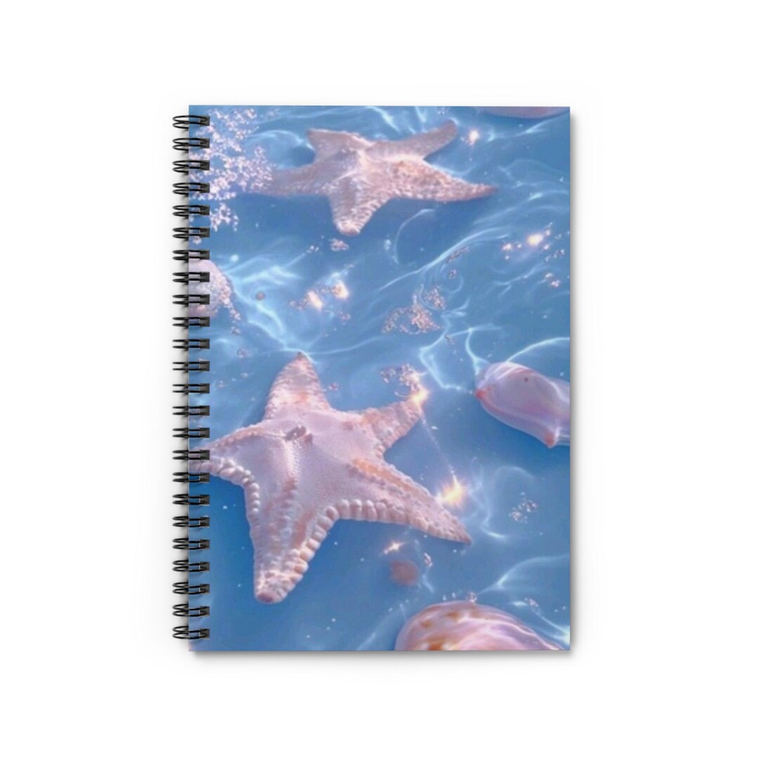 Starfish Spiral Notebook: Coastal Journal - Summer Stationery - Etsy