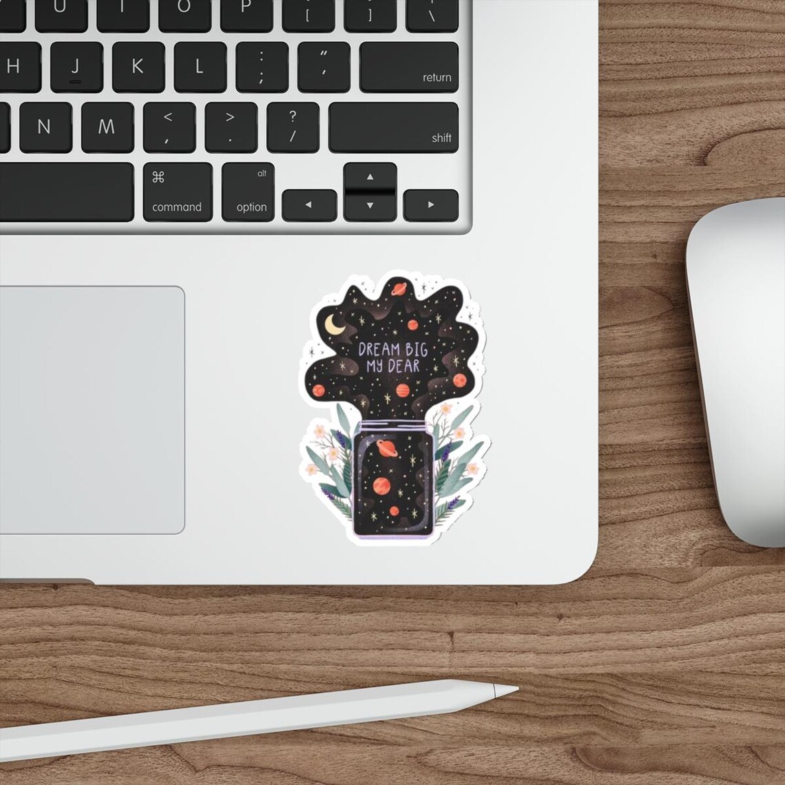 Dream Big Galaxy Jar Sticker | Inspirational Vinyl Decal - Etsy