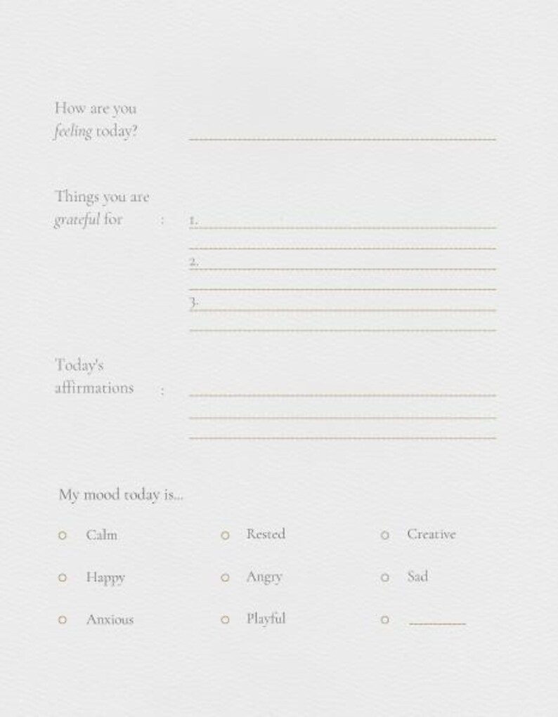 Daily Task Keeper | Minimalist Printable Planner | Digital Daily ...