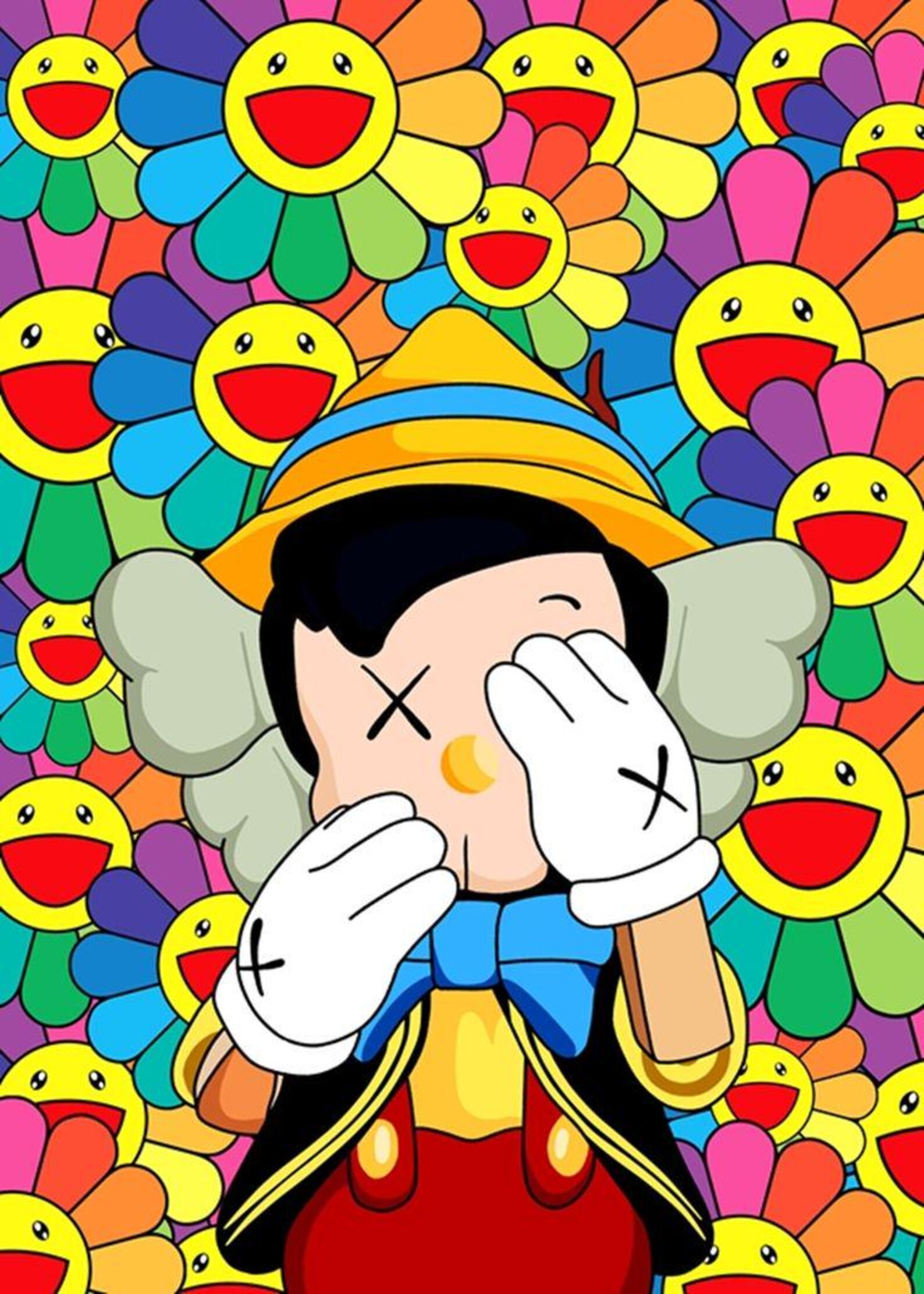 Mukarami Flower X Kaws Poster& Print - Etsy