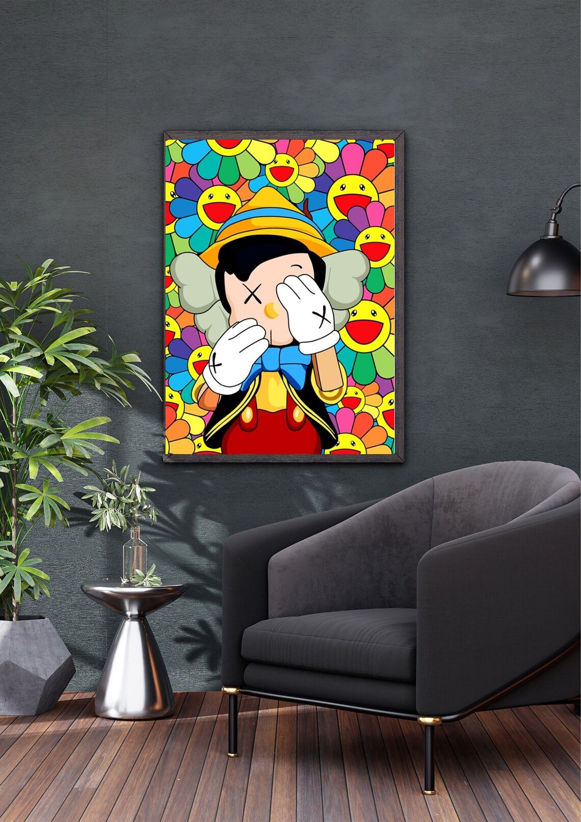 Mukarami Flower X Kaws Poster& Print - Etsy