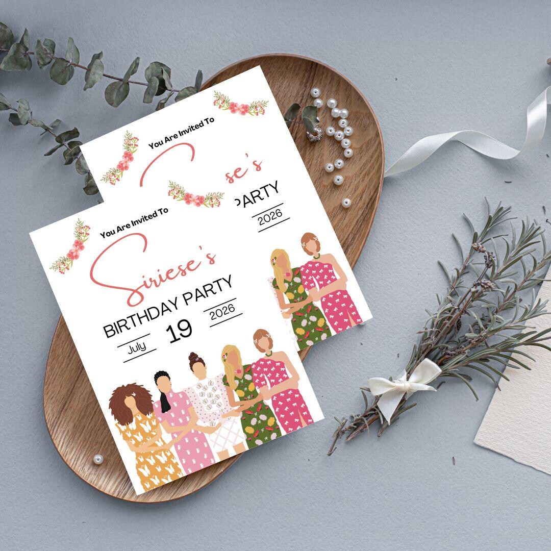 Editable Birthday Invites, Printable Party Invites, Invitation ...