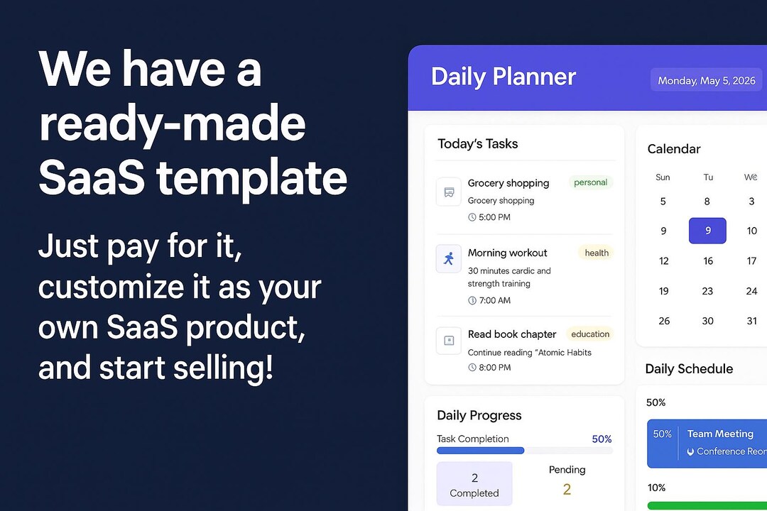 Ready-to-use Saas Template – Start Selling Instantly! Canva Saas Template - Etsy