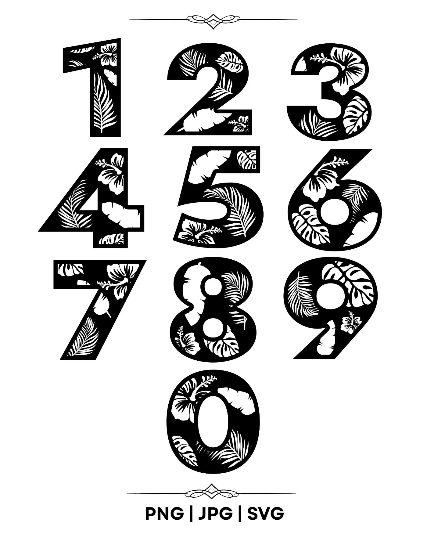 Tropical Alphabets, Summer Monograms, Bold Tropical Monograms ...