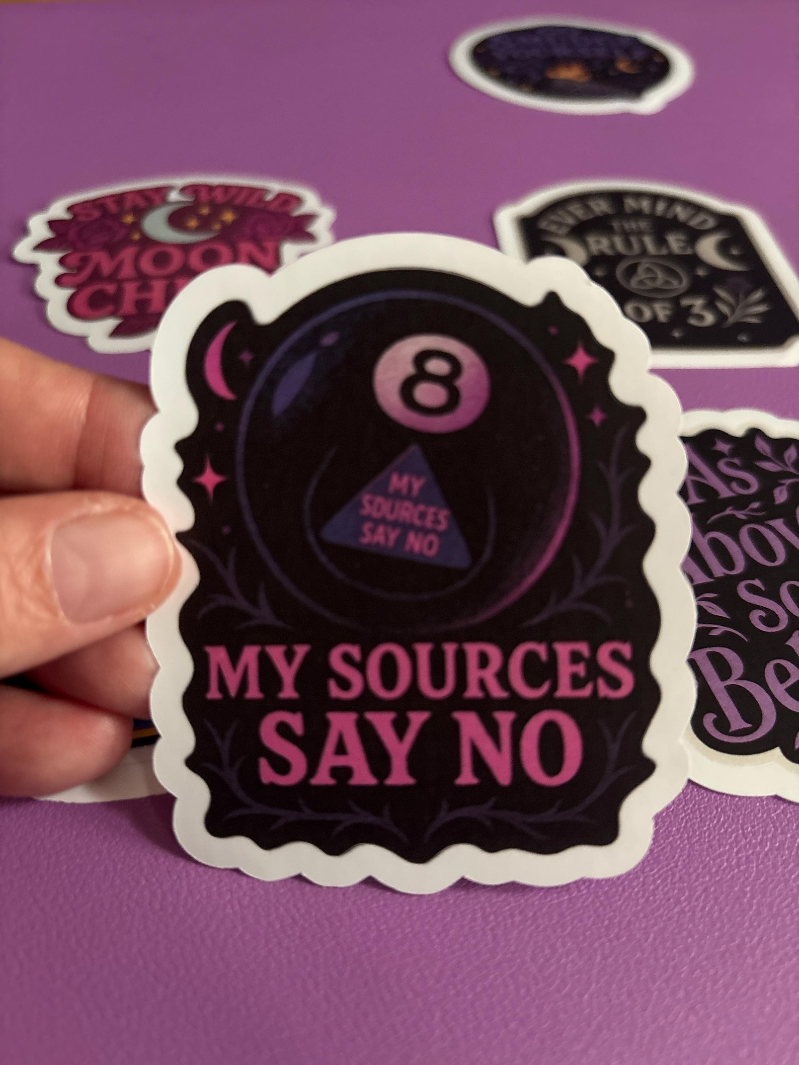 My Sources Say No Sticker Funny Sarcastic Vinyl Decal - Etsy