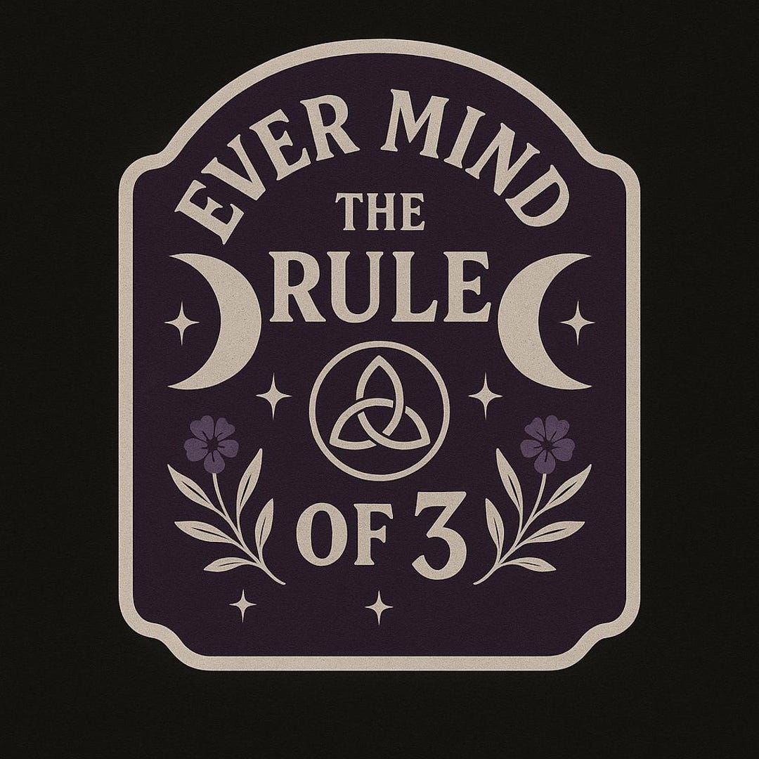 Ever Mind the Rule of Three Sticker Witchy Quote Vinyl Decal - Etsy