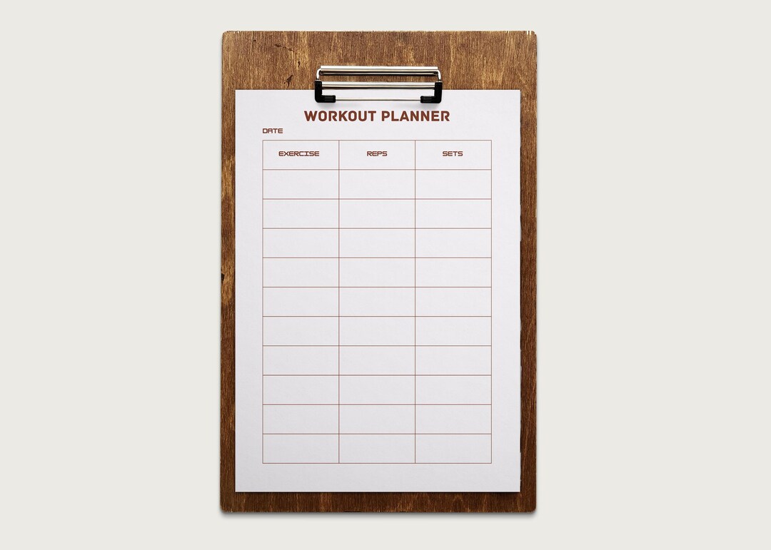 Daily Exercise Planner| Printable Workout Planner PDF | Daily Fitness ...