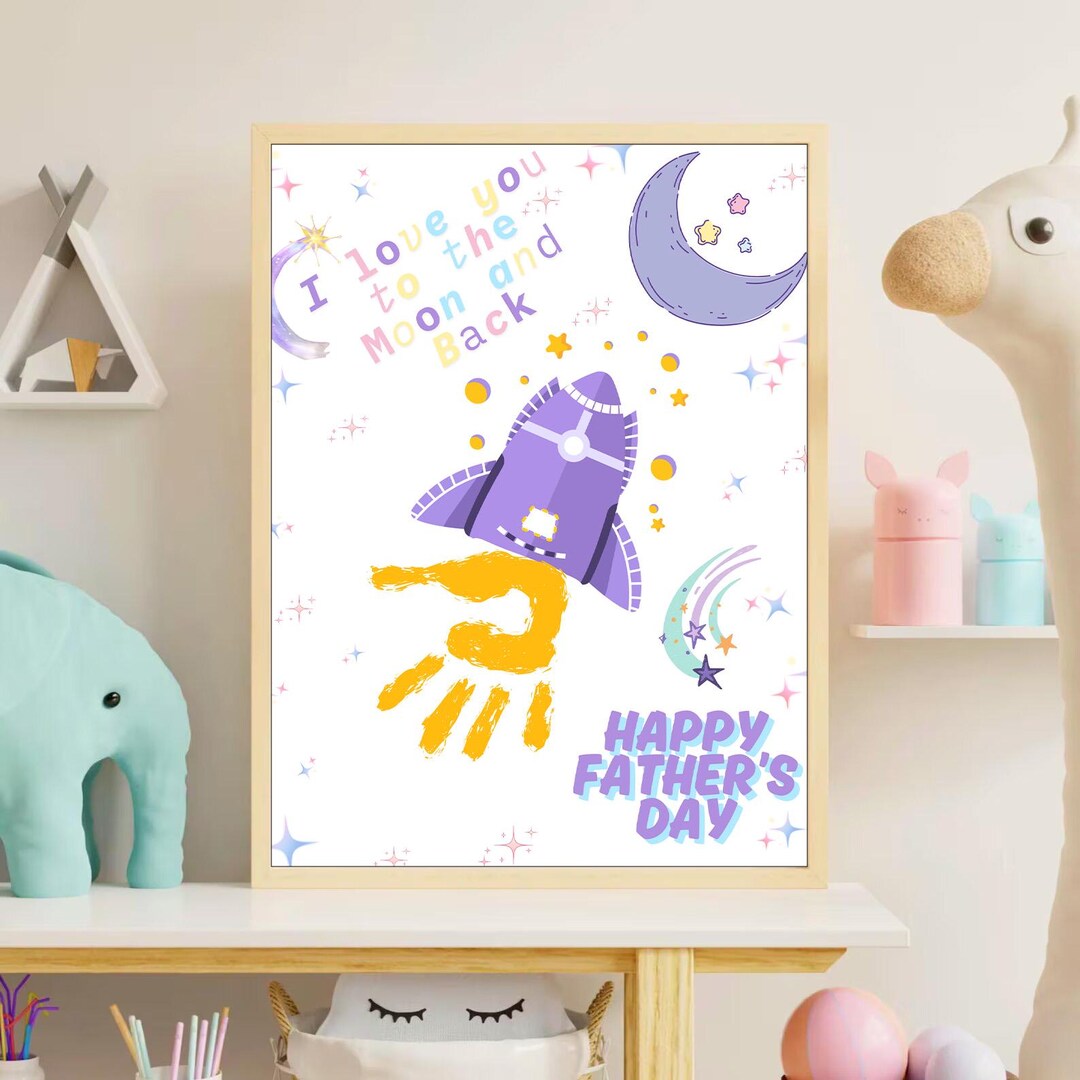 Fathers Day Handprint Craft, Fathers Day Handprint Art, Fathers Day ...