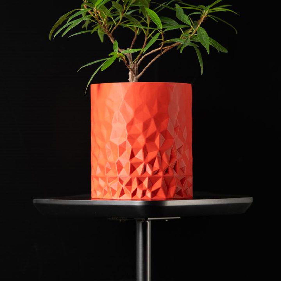 Modern 3D Printed Voronoi Planter & Geometric Plant Pot - Unique ...