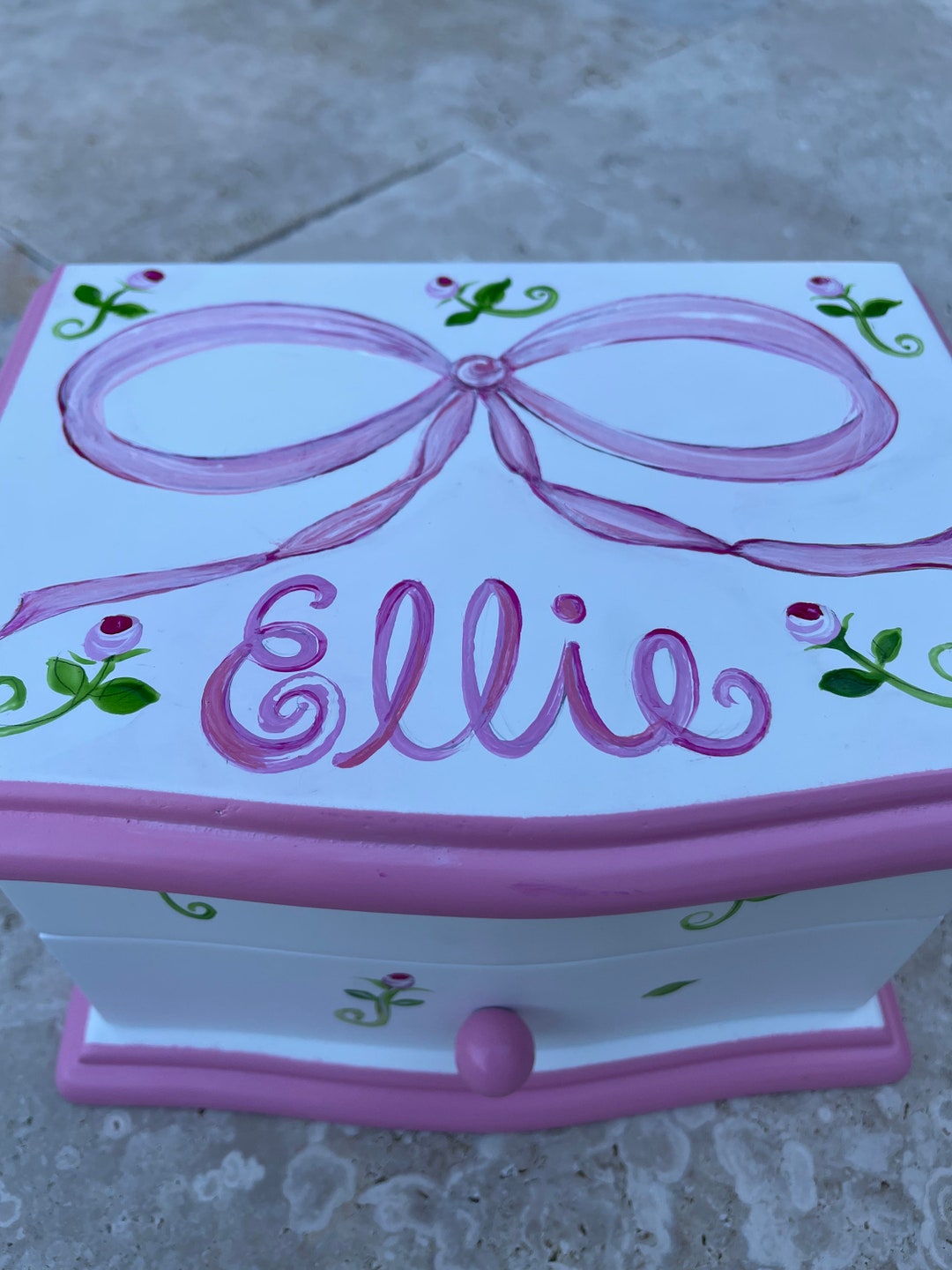 Personalized Hand Painted Musical Jewelry Box - Etsy