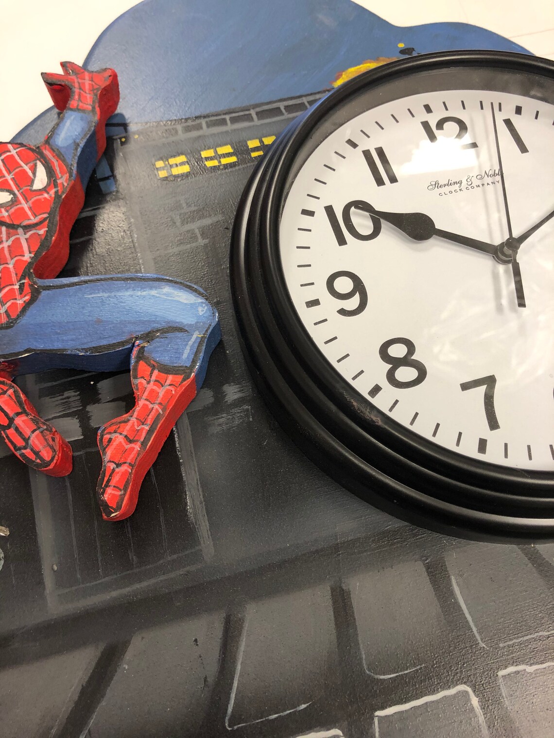 Spider-man Wall Clock - Etsy