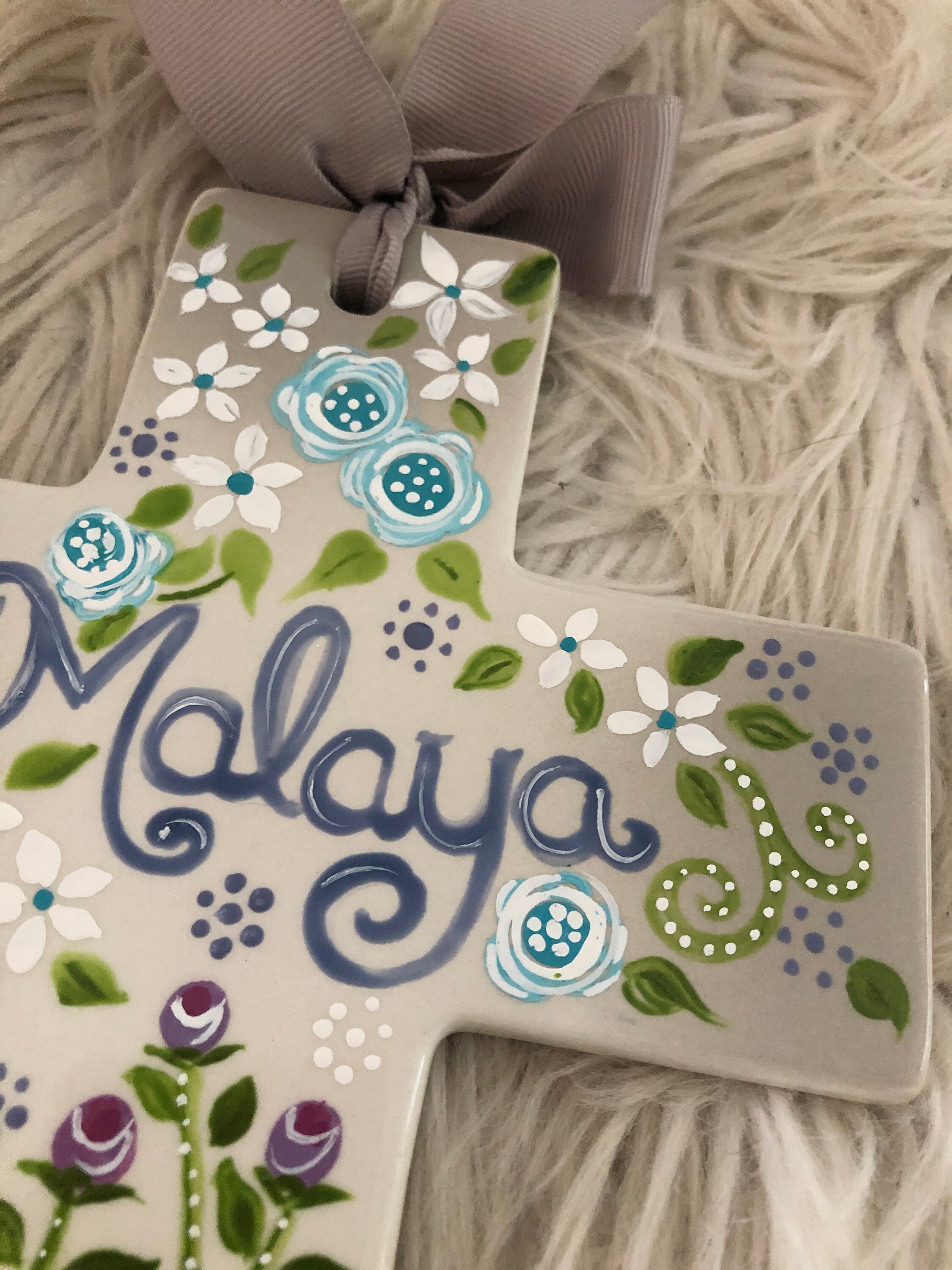 Personalized Porcelain Wall Cross - Etsy