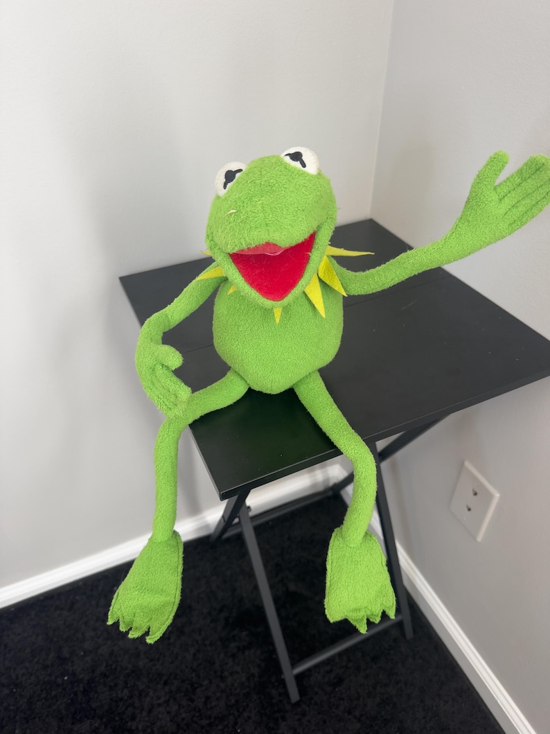 Vintage Kermit the Frog Plush | (c) Disney | Bendable Poseable Muppet ...