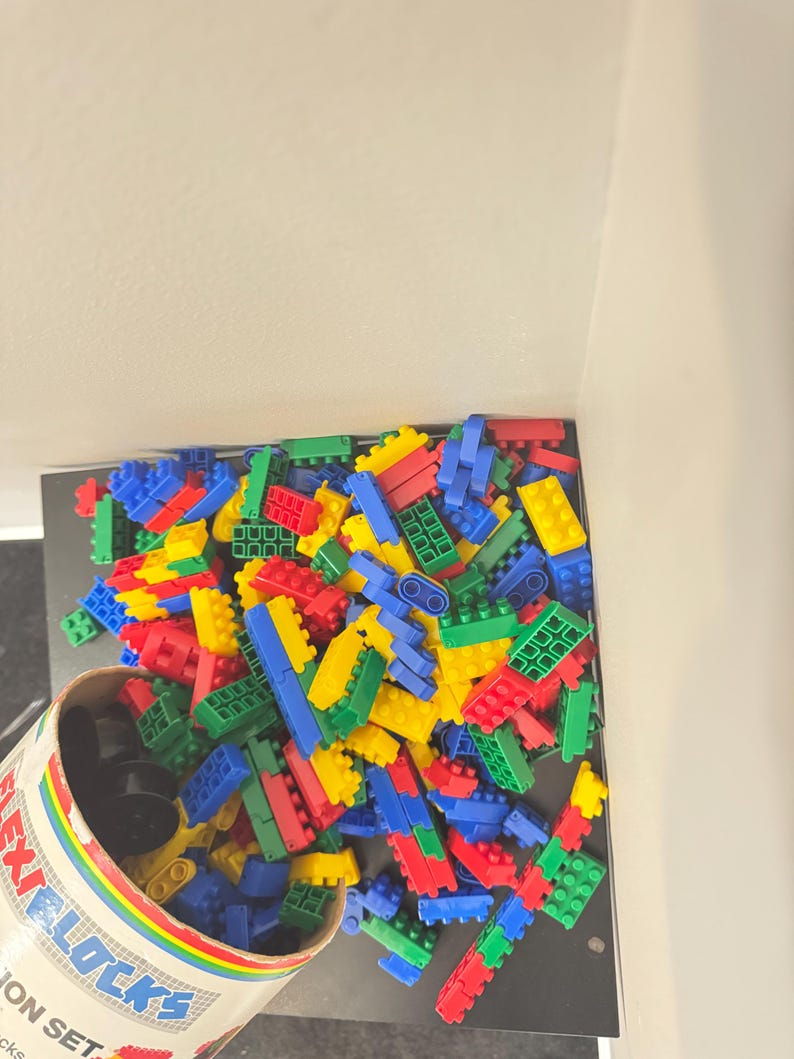 Vintage Flexiblocks Jumbo Construction Set | 1980s Building Toy | - Etsy