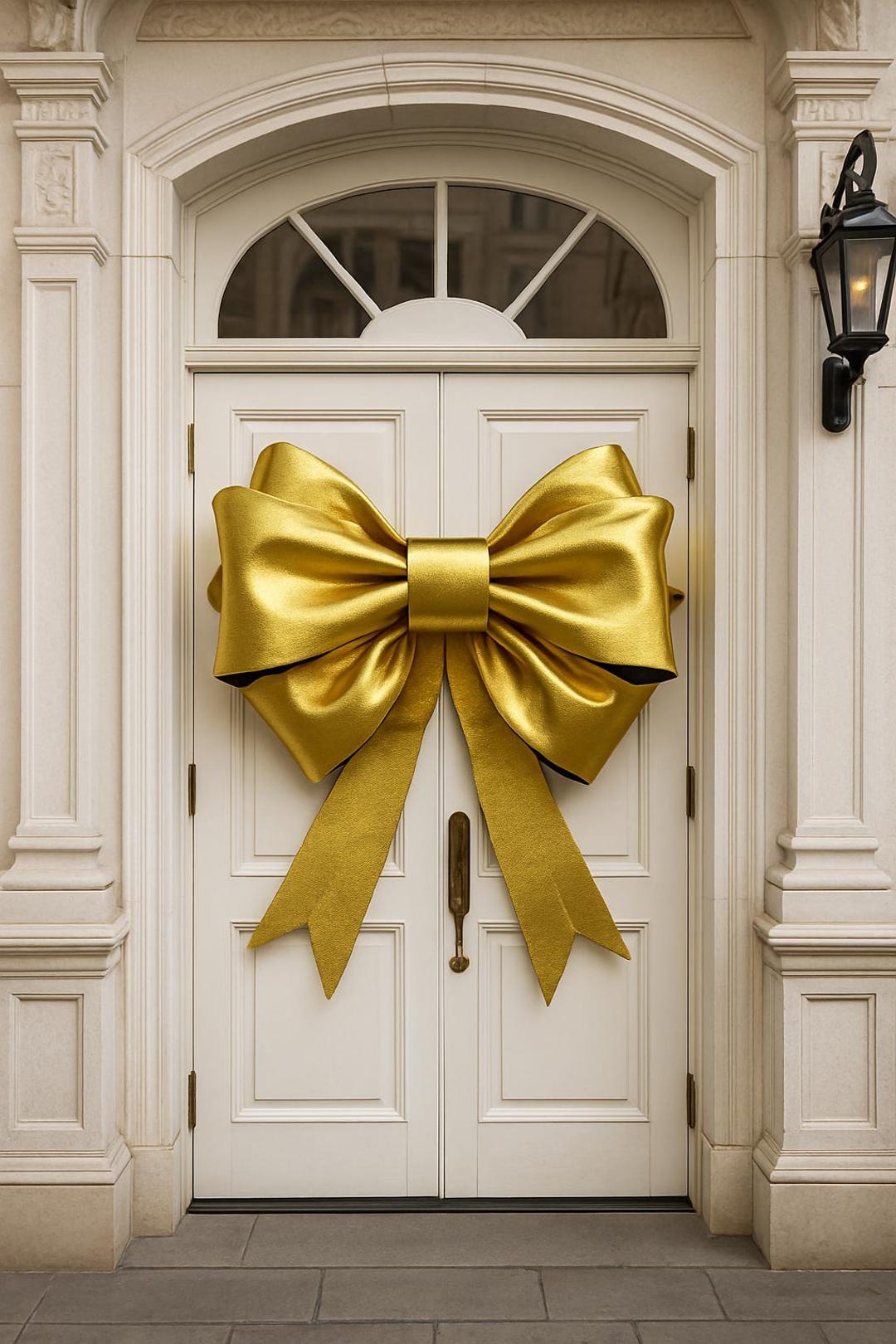 Giant Gold Waterproof Bow: Holiday Car and Door Decoration (80cm) - Etsy
