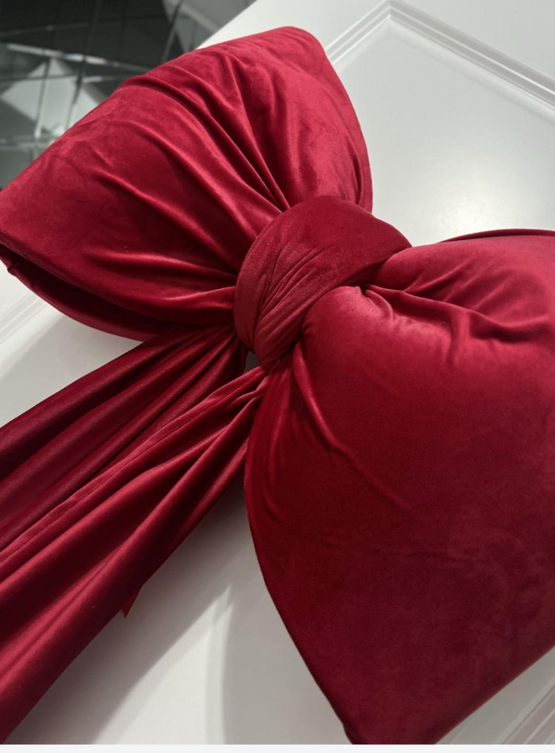 Giant Red Waterproof Bow: Holiday Car and Door Decoration (60cm) - Etsy