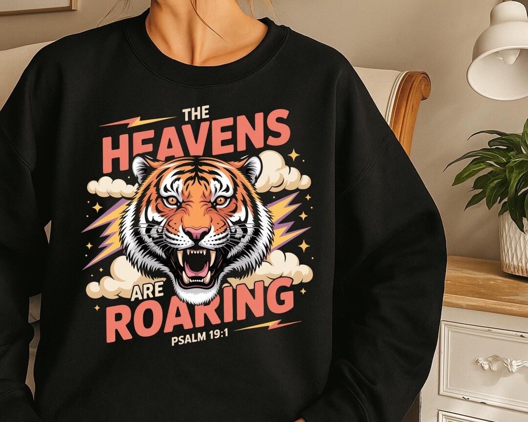The Heavens Are Roaring Png, Bible Verse Png, Psalm 19:1 Png, Faith ...