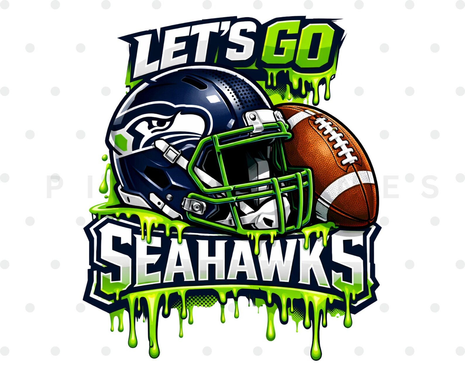 Let's Go Seahawks Png, Football Seahawks Png, Game Day Png, Football ...