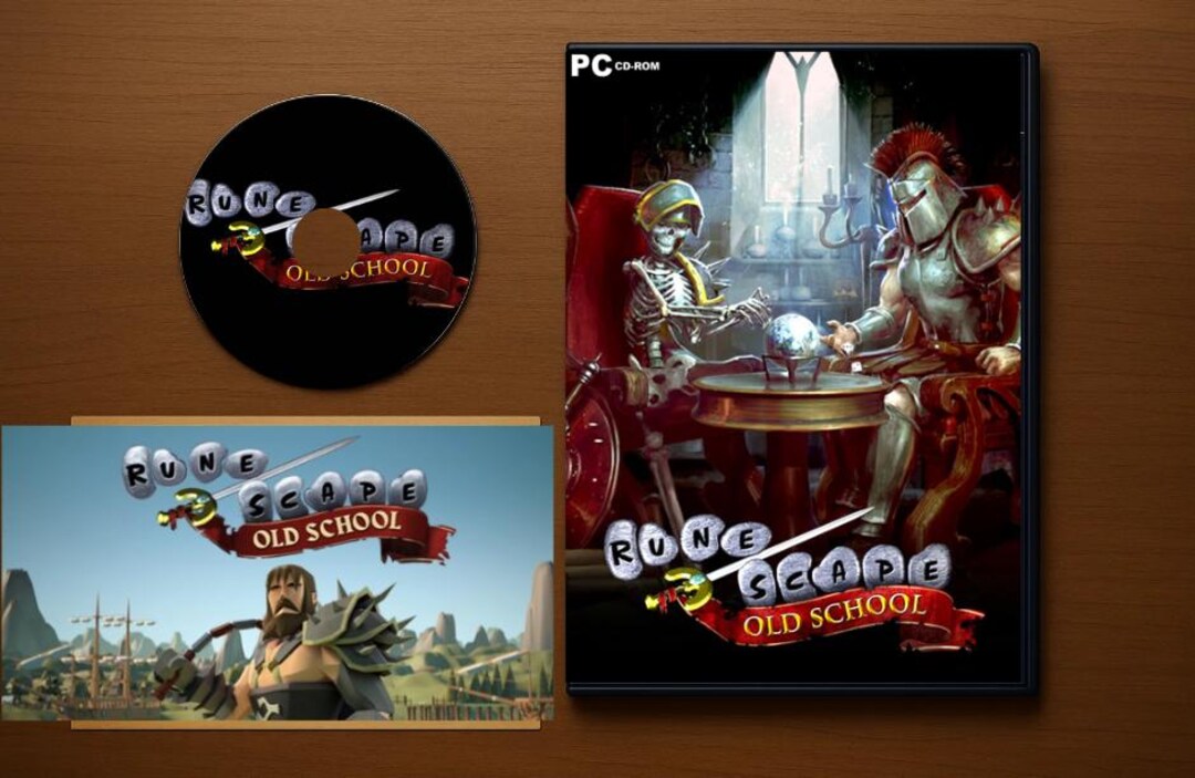 Old School Runescape Tribute Set | Pc-style Display Case + Dummy Disc ...