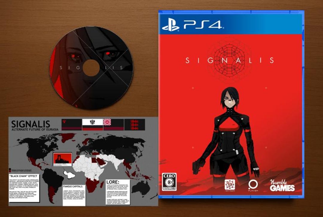 SIGNALIS Tribute Set | Custom PS4 Sci-fi Horror Case + Dummy Disc ...