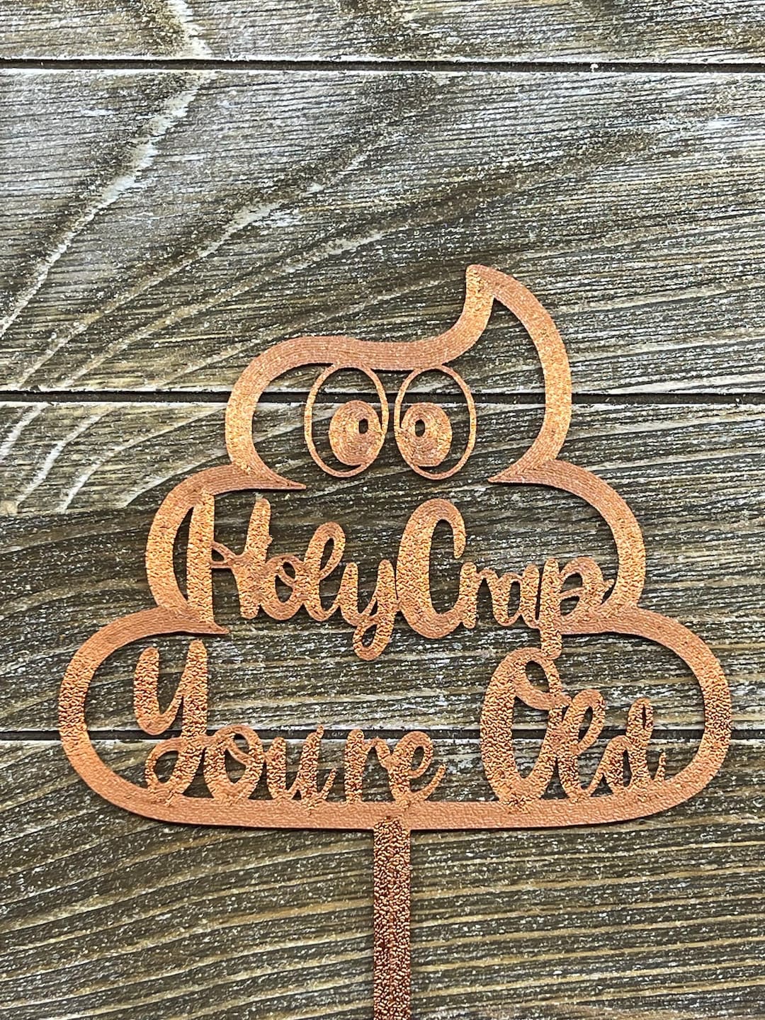 Holy Crap You're Old Cake Topper - Etsy