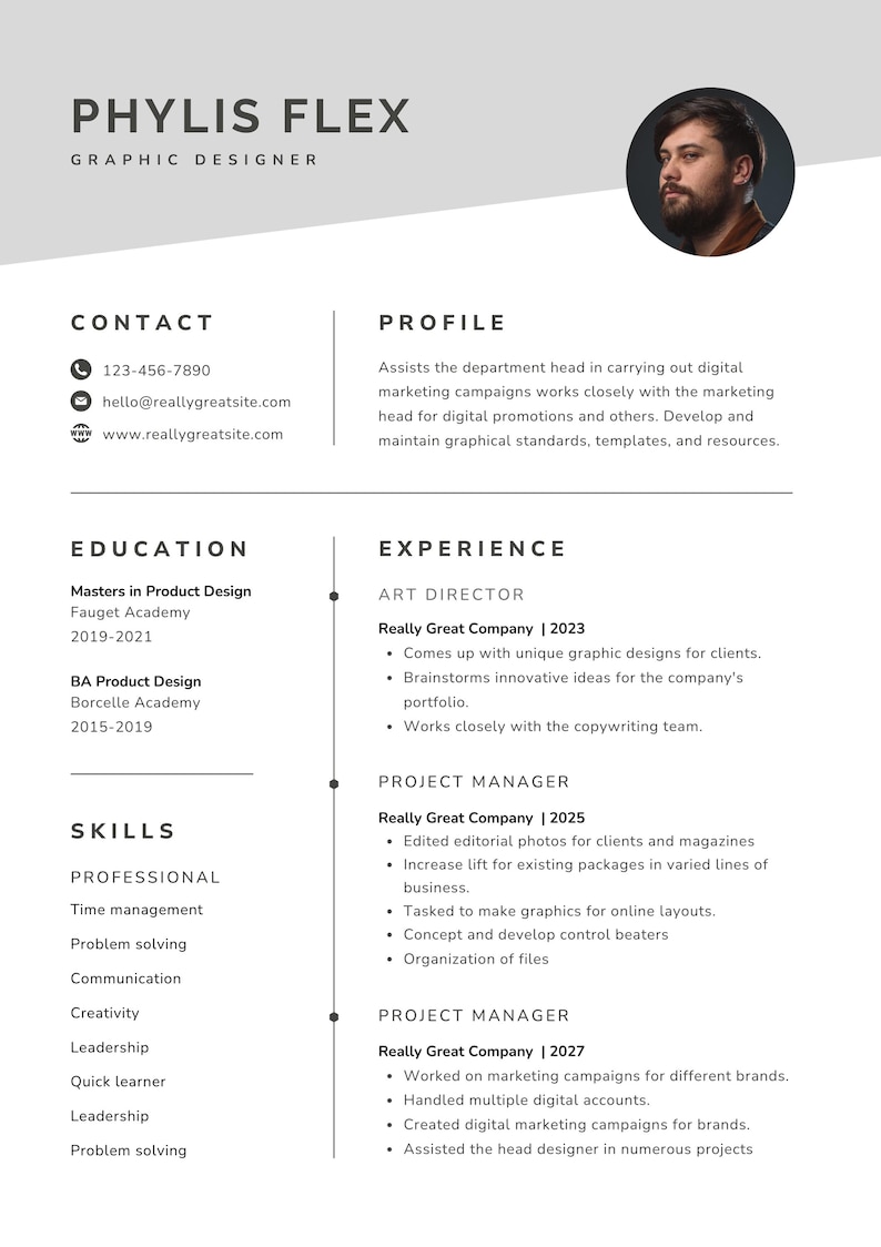 Best Modern Resume Templates Pack . - Etsy