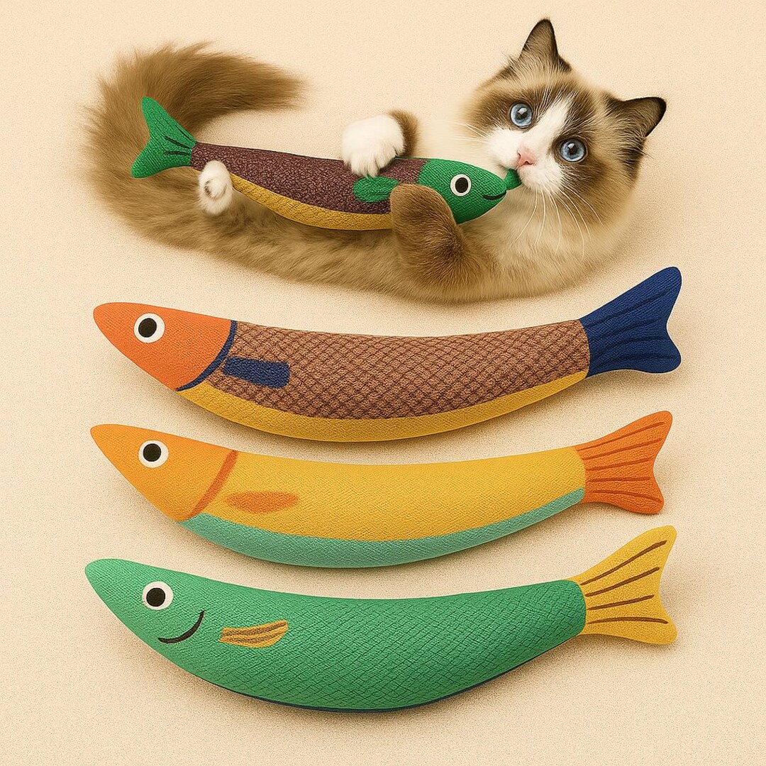 Catnip Fish Toy for Cats - Etsy