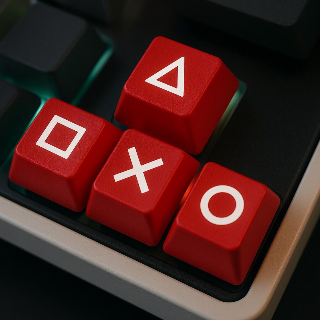 Gamer Keycaps – Custom Playstation Design for Mechanical Keyboards - Etsy