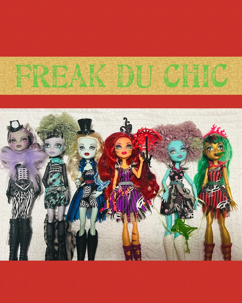 Freak DU Chic Monster High Dolls Clawdeen/ Twyla/ Jinafire - Etsy