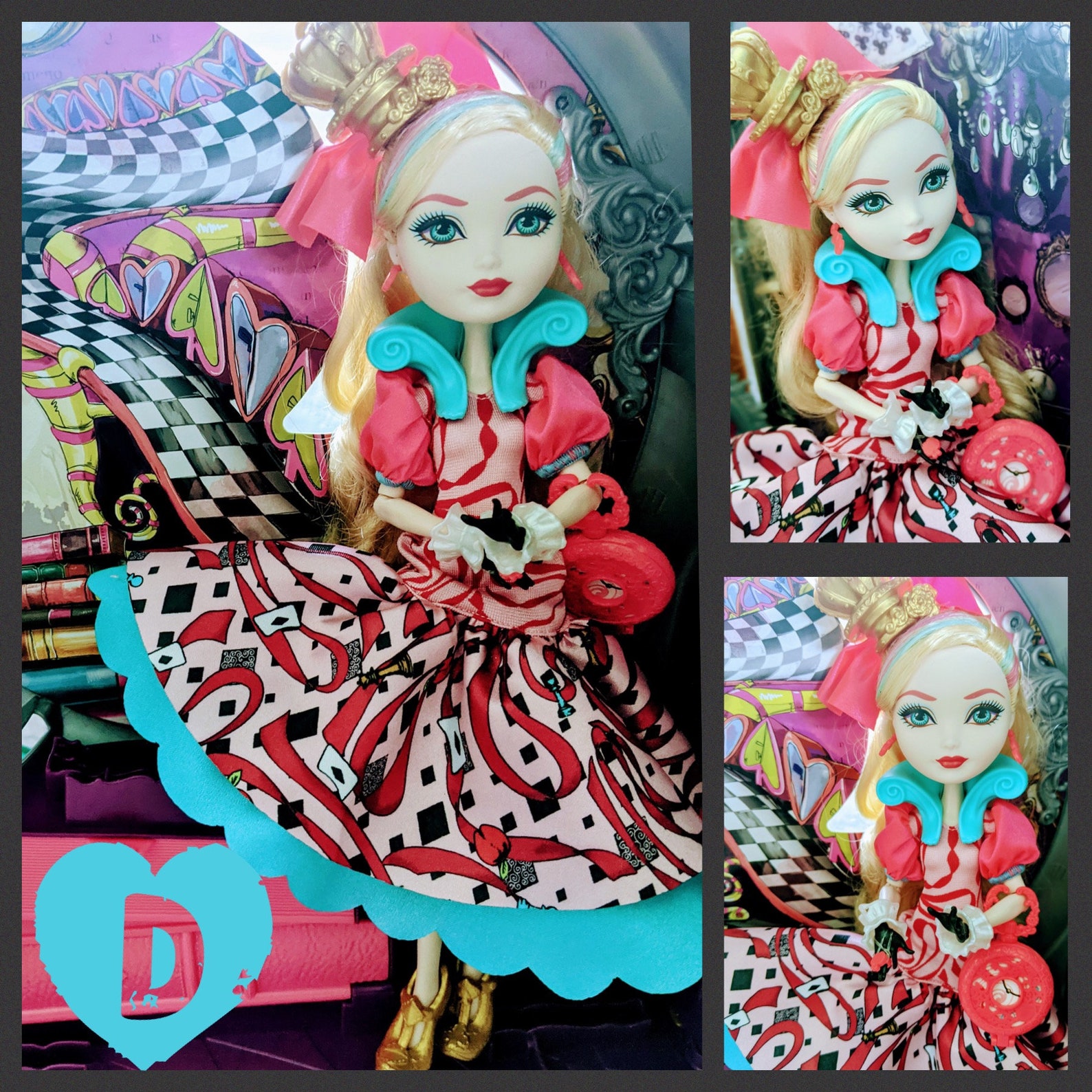 Way Too Wonderland Dressed Ever After High Dolls for OOAK Doll - Etsy