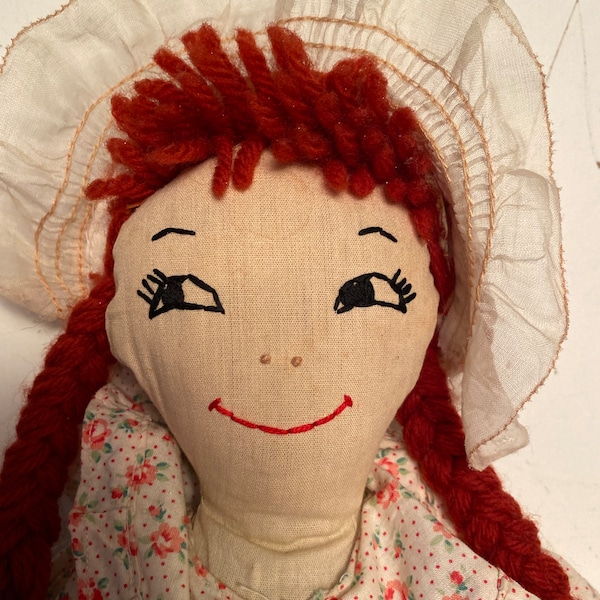Red Hair Rag Doll - Etsy