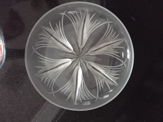 Verlys Glass Large Frosted Bowl/American Art Glass | Etsy