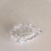 Crystal Glass Small Dish/lead Crystal Leaf Shaped Trinket - Etsy