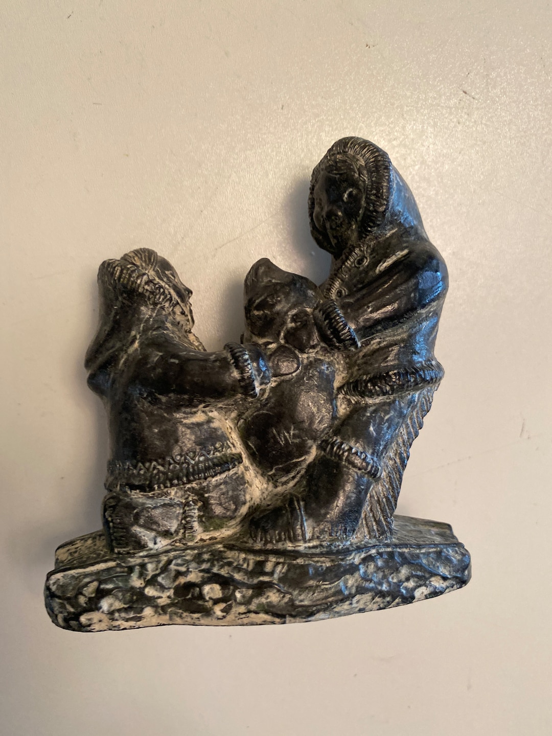 The Wolf Sculptures/ A Wolf Original/ Made in Canada/ Inuit Art Eskimo ...