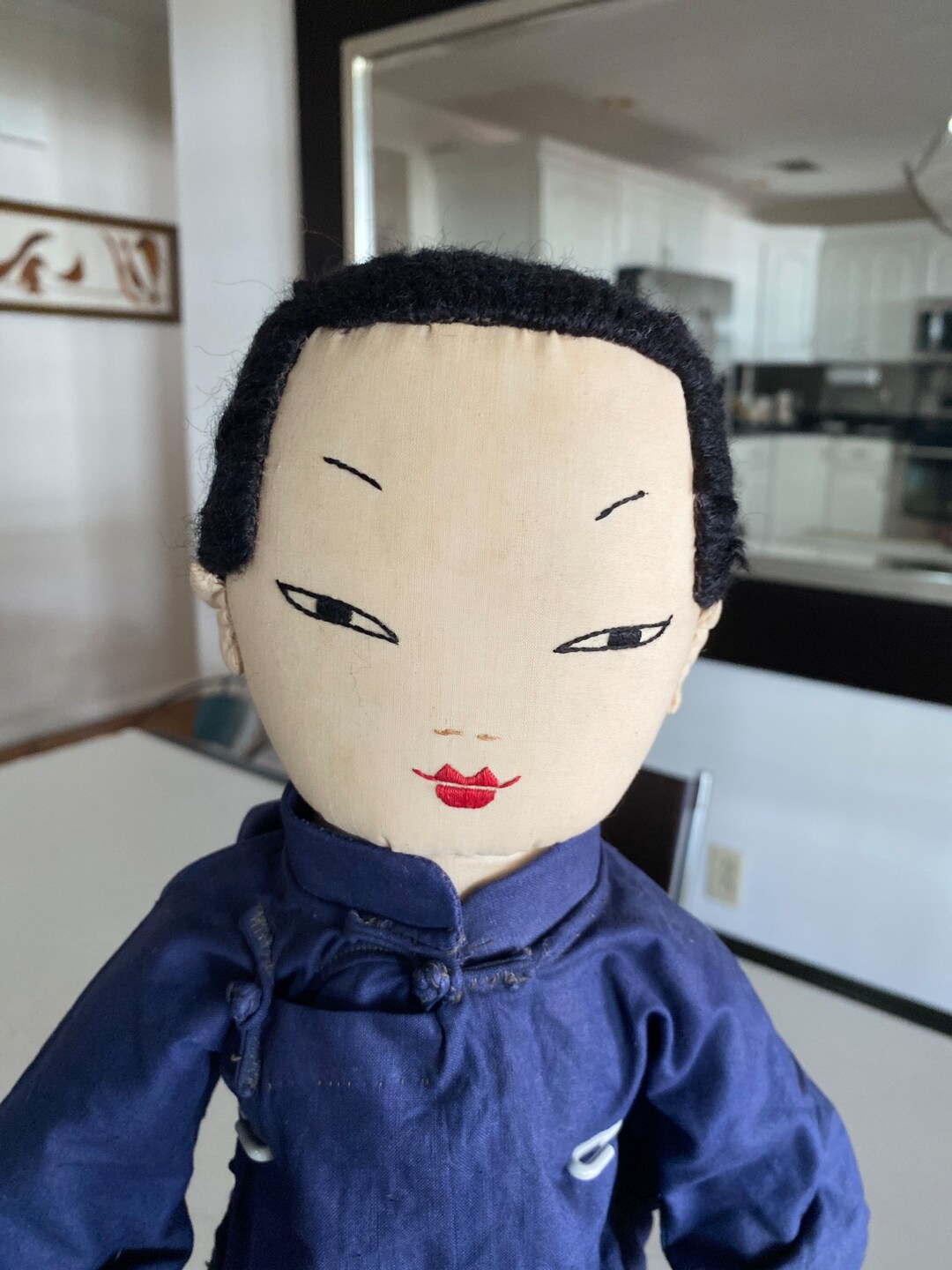 Ada Lum Cloth Doll/vintage Cloth Asian Ada Lum Doll/old Cloth Asian ...