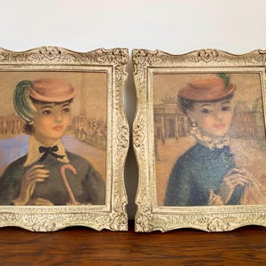 Vintage Hudah Prints 1950s / LARGE Cherry Jeffe Huldah/ Mid Century ...