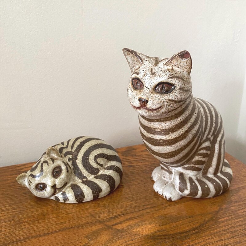 Pottery Cat - Etsy