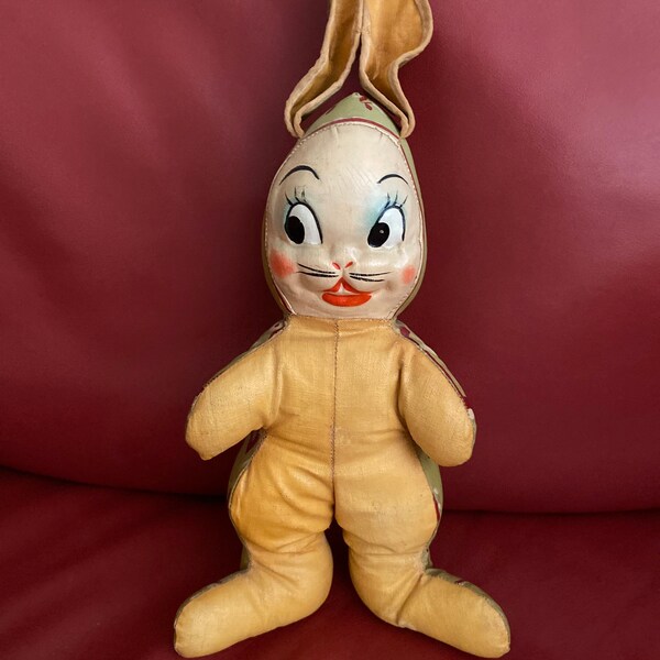 Antique Oil Cloth Doll - Etsy