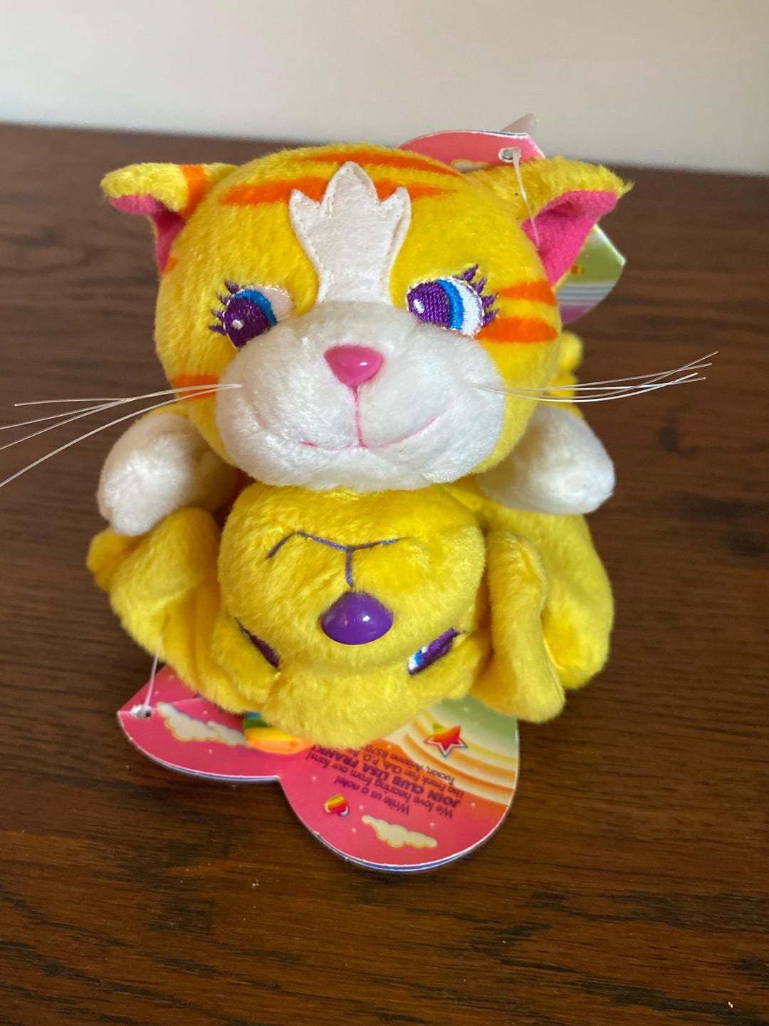 Lisa Frank Beanie Baby Sunflower Kitten and Candy Puppy / Plush Toy ...