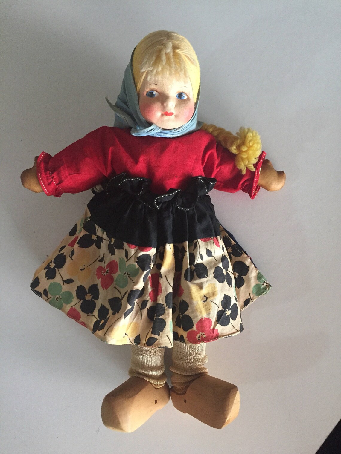 Georgene Dutch Doll/cloth Doll/international Dutch Doll/just - Etsy