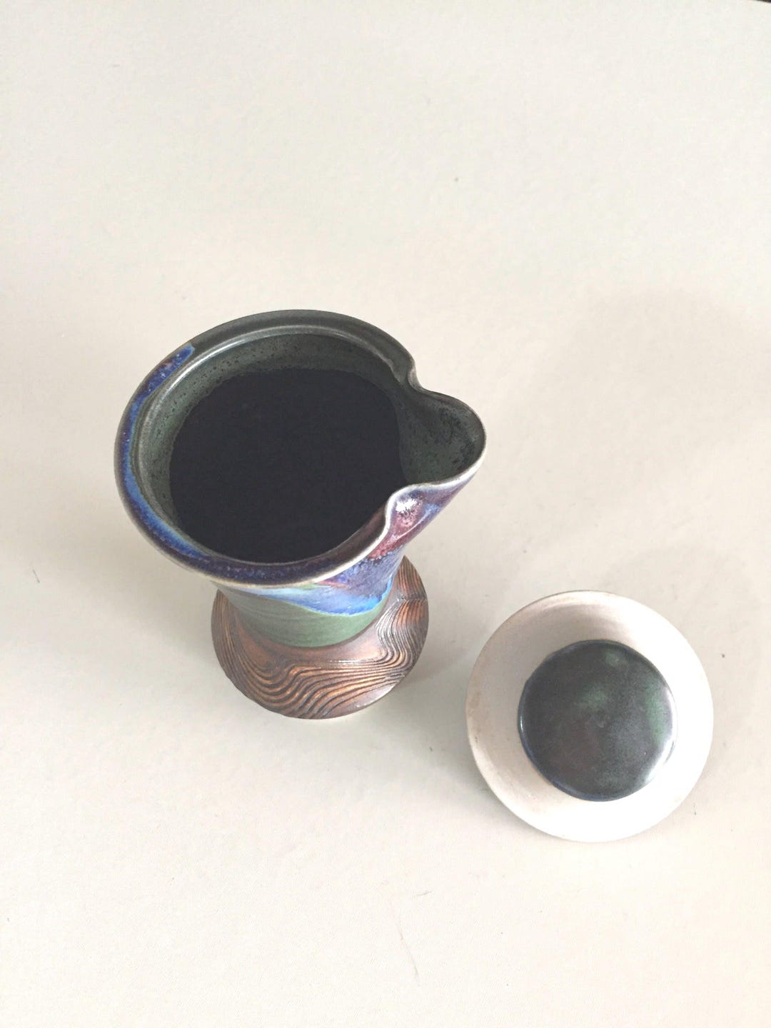 Studio Pottery Jar With Lid, Stoneware Jar, Lidded Container, Art ...