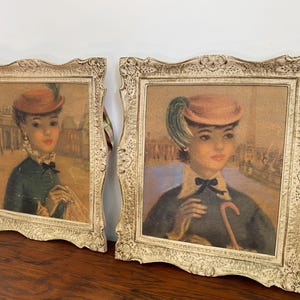 Vintage Hudah Prints 1950s / LARGE Cherry Jeffe Huldah/ Mid Century ...