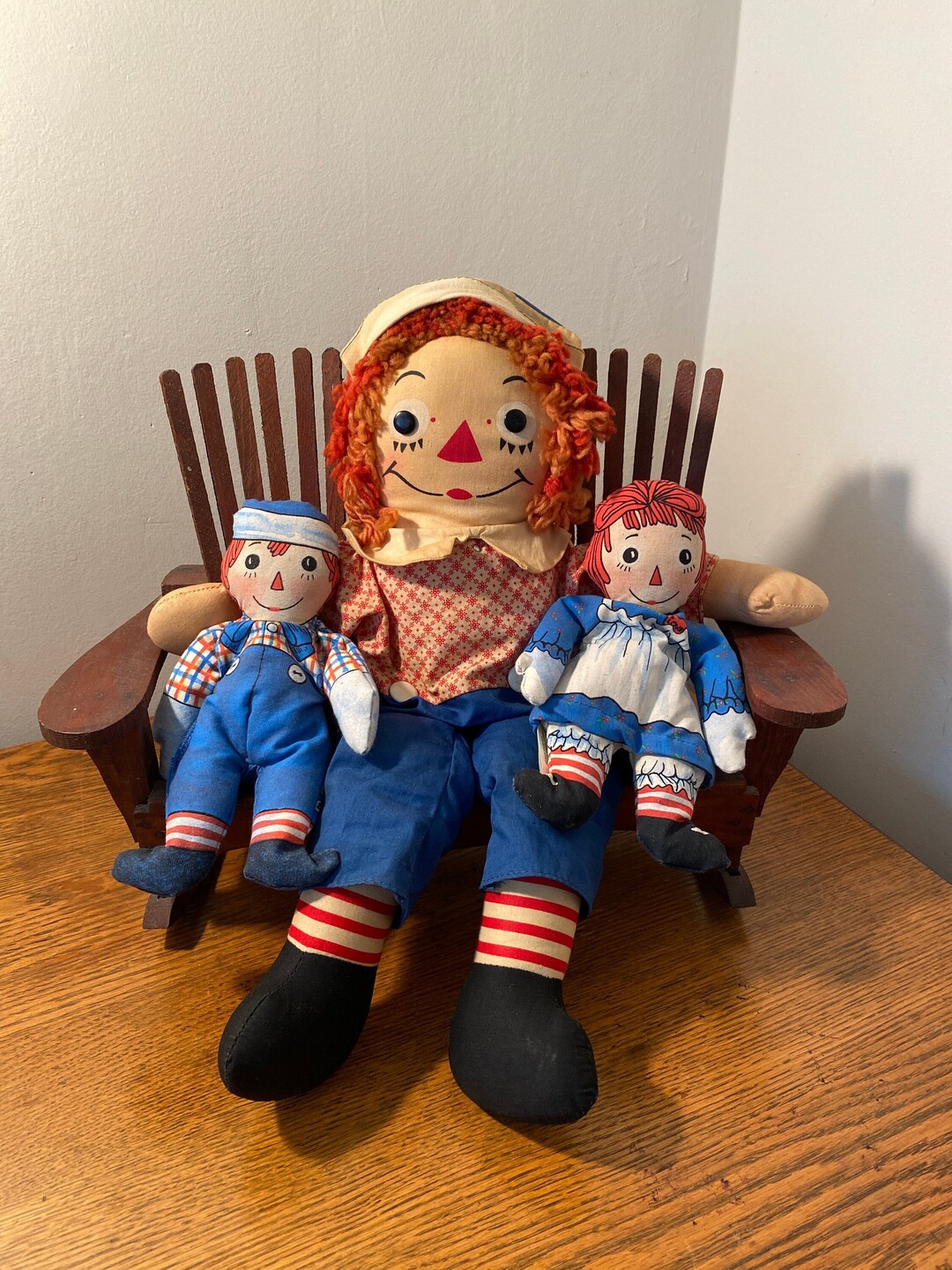 Georgene Novelties Raggedy Andy Cloth Doll/the Toy Works Raggedy Ann ...