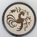 Roosters Plaque/folk Art Roosters/just Reduced/chalkware Wall Plaque ...