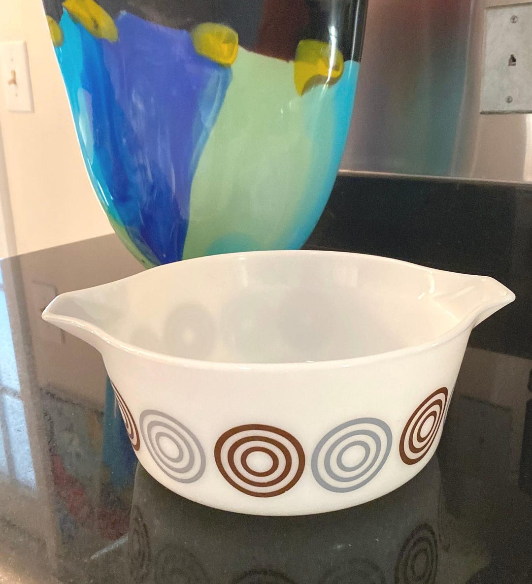 Pyrex Salton Cosmopolitan Promo Handles Bowl/ 2.5 Quart/bullseye ...