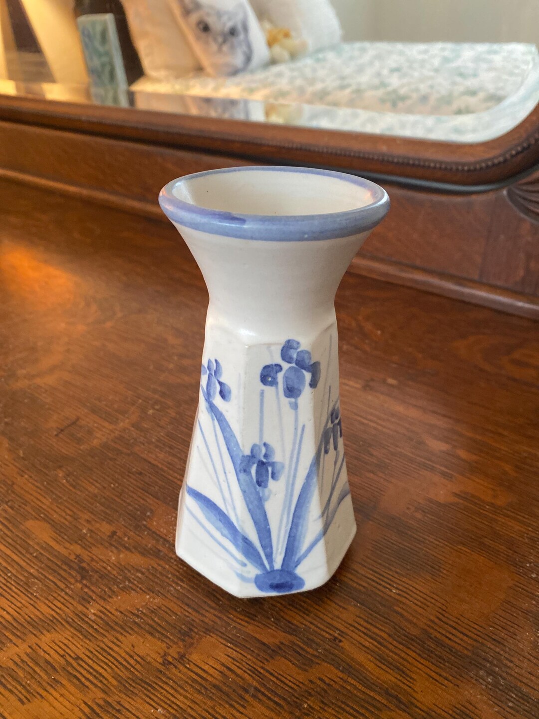 Iris Stoneware Vase/pottery Vase/green Road Studio Pottery/art Pottery ...