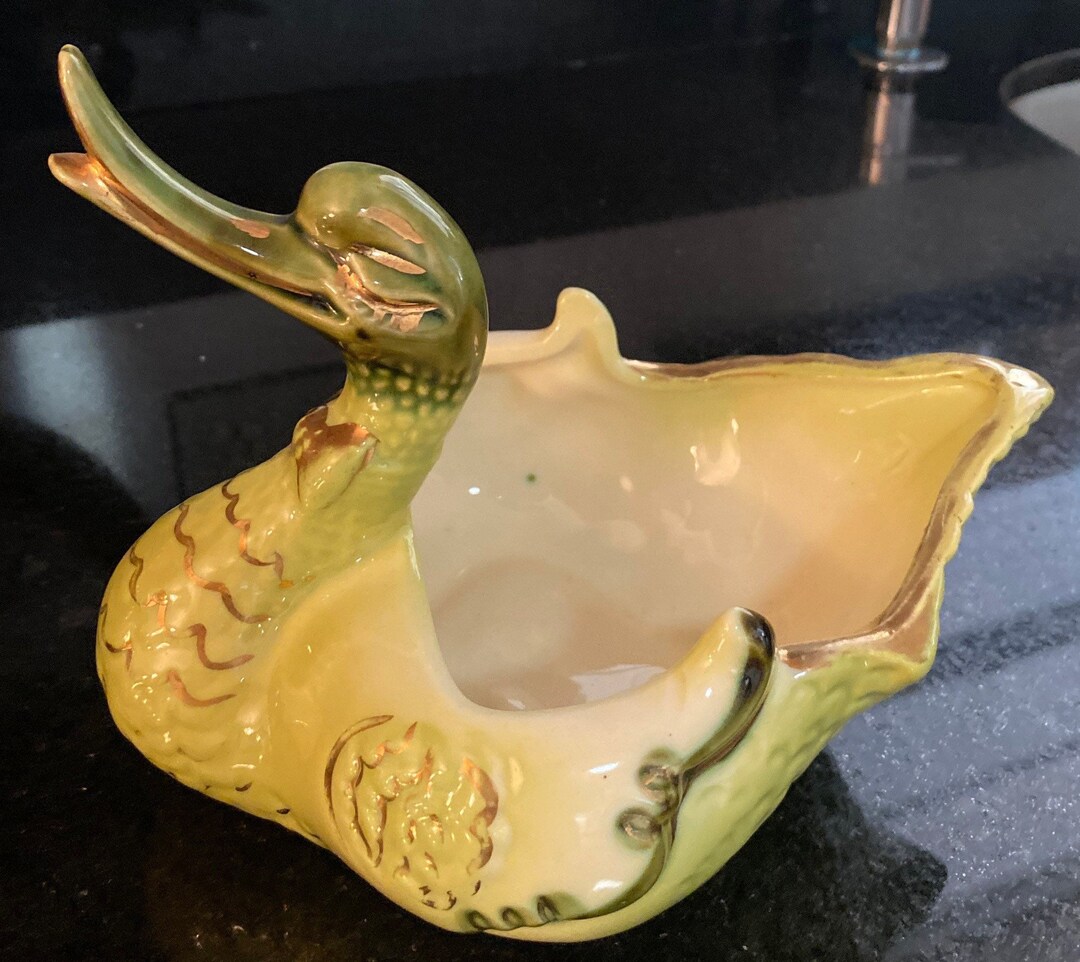 Hull Stoneware Swan Planter/ Vintage Hull USA Pottery # 80/ by ...