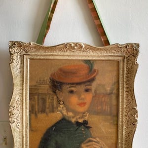 Vintage Hudah Prints 1950s / LARGE Cherry Jeffe Huldah/ Mid Century ...