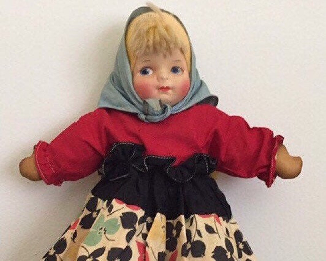 Georgene Dutch Doll/cloth Doll/international Dutch Doll/just - Etsy