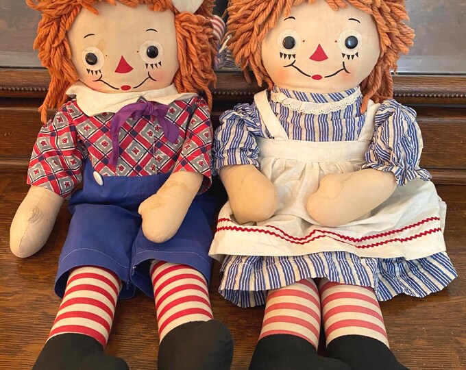 Georgene Novelities Raggedy Ann Doll/ Raggedy Andy Rare SILSBY Tag ...